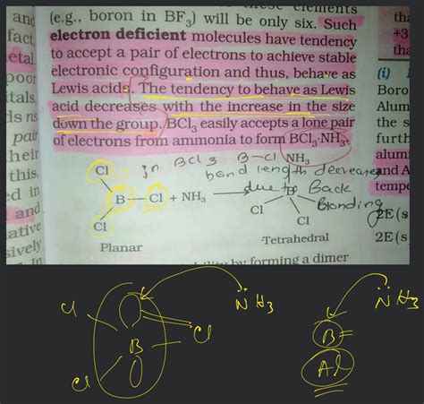 And E G Boron In Bf3 Will Be Only Six Such Fact Electron Deficient