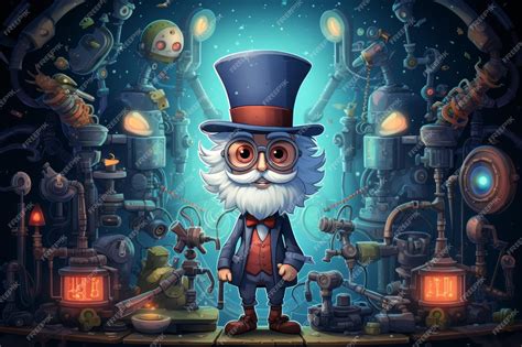 Premium Photo A Brilliant And Eccentric Inventor Crafting Ingenious