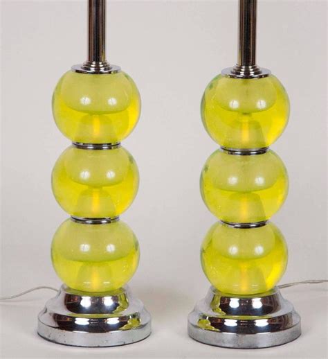 Pair Of Mid Century Murano Glass Lamps For Sale At 1stdibs