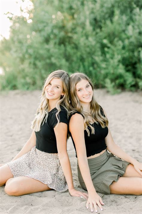 Sister Senior Photoshoot On The Beach