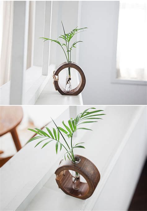 우드 대나무시험관화병 감도 깊은 취향 셀렉트샵 29cm