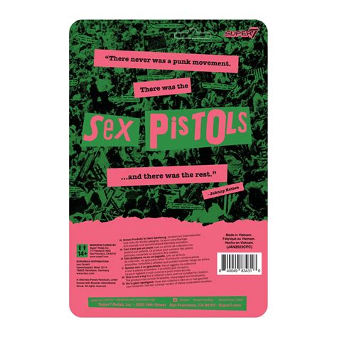 Super7 Sex Pistols Reaction Figure Johnny Rotten Never Mind The B Sonic Boom Records