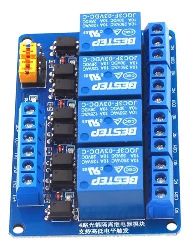 Modulo Rele 3v 10a 4 Canais Com Borne Kre Mercadolivre