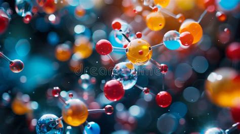 Background With Chemical Compounds Biotechnology Stock Illustration Illustration Of