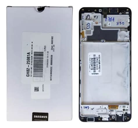 Tela Frontal Touch Display Samsung M32 M325 Aro Original