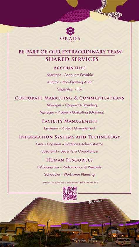 Okada Manila On Linkedin Okadamanilacareers