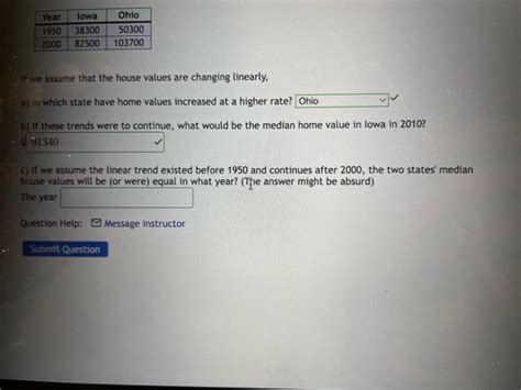 Solved C If We Assume The Linear Trend Existed Before 1950