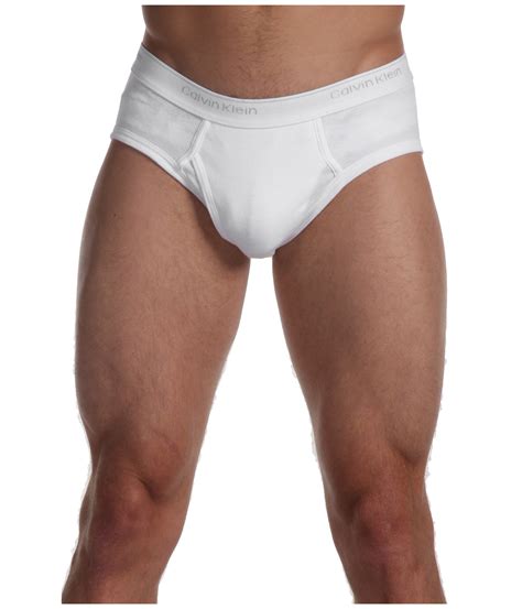 Calvin Klein Classic Low Rise Brief 3pack In White For Men Lyst