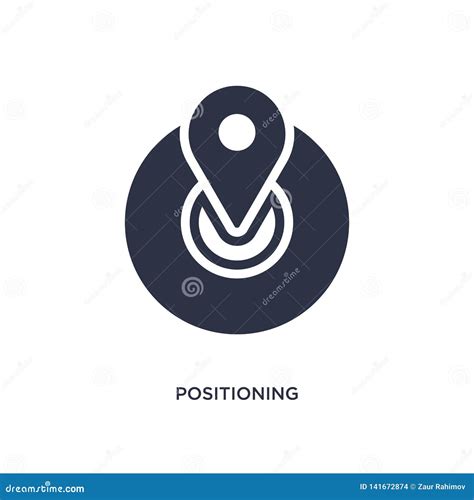 Positioning Icon On White Background Simple Element Illustration From