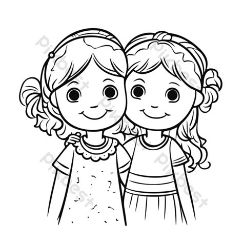 Two Sisters Clipart Black And White Malick Sidibe The Two Sisters