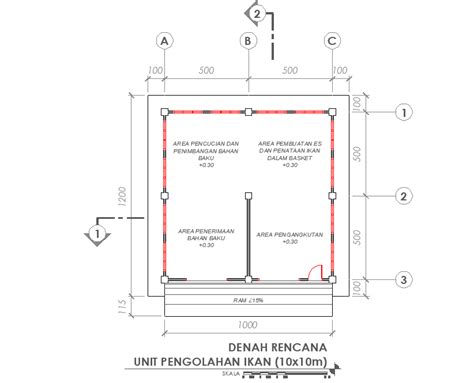 Fish Processing Unit Plan Detail Cadbull