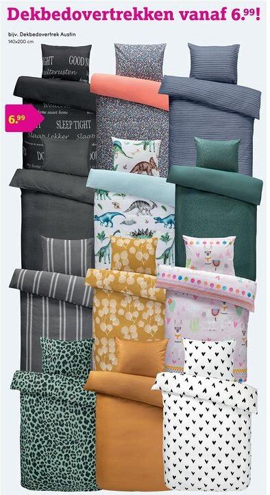 Dekbedovertrek Austin Aanbieding Bij Leen Bakker