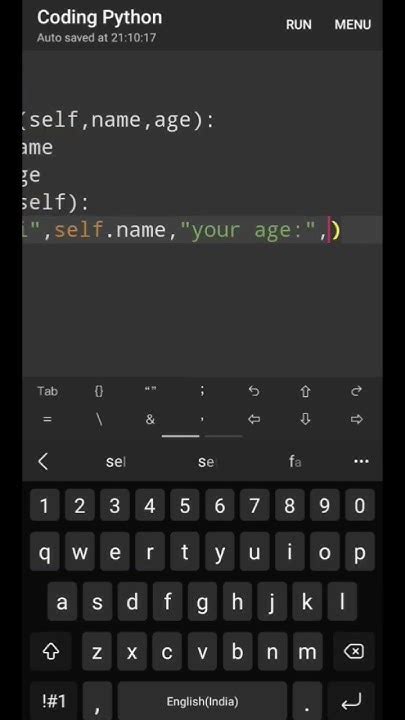 display name and age python programming language 🐍 ytshorts computerlanguage jaisreeram