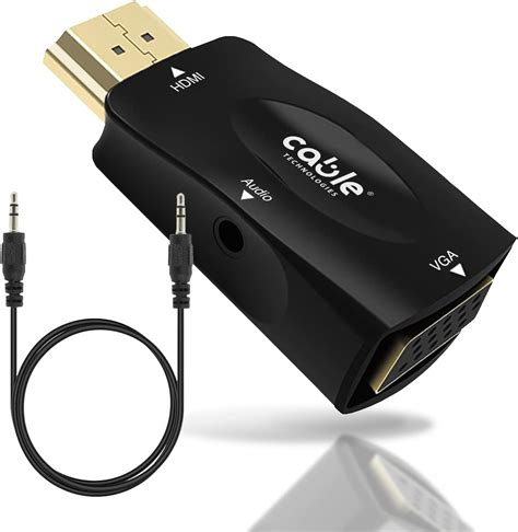 BENFEI Adaptateur HDMI vers VGA mâle vers Femelle pour Bureau Ordinateur Portable PC
