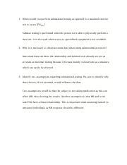 Lab Submax Aerobic Testing Post Lab Questions Docx When Would You Perform Submaximal