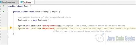 encapsulation java example java code geeks