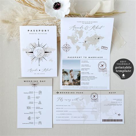 Passport Invitation Template