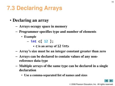 PPT Arrays And Vectors PowerPoint Presentation Free Download ID