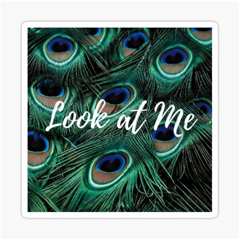 Peacock Attraction Look At Me Sticker For Sale By Mybubble13