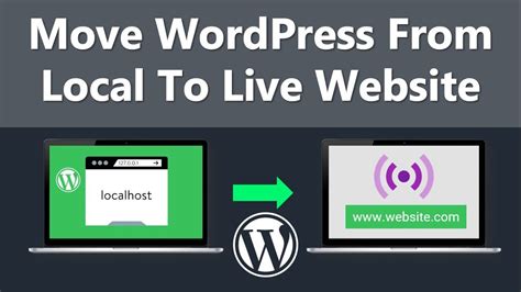migrate wordpress website from localhost to live server 2021