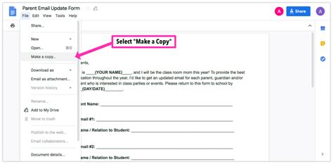 How To Use Google Docs To Edit Templates Room Mom Rescue