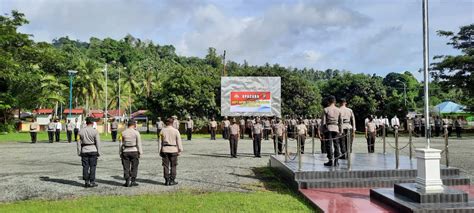 Kapolres Buol Pimpin Upacara Korps Raport Personilnya Profakta