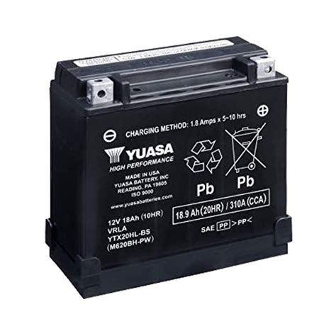 YTX20HL-BS - Yuasa motorcycle battery - 12 Volt 18 AH