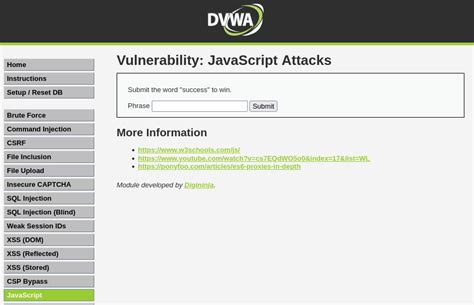 Dvwa Javascript Pentest Journeys
