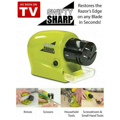 SWIFTY SHARP ที่ลับมีดไฟฟ้า เอนกประสงค์ (สีเขียว) สำหรับลับมีด | Shopee ...