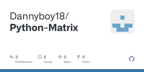 GitHub Dannybabe Python Matrix