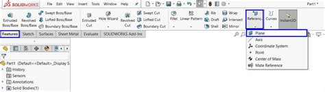 آموزش کامل سالیدورک Reference Geometry ویدیو فارسی