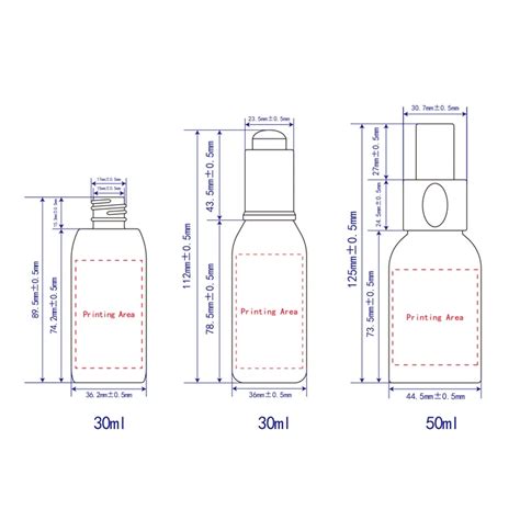 Custom Size 15ml 30ml 50ml 80ml 100ml Luxury Skincare Packaging Glass