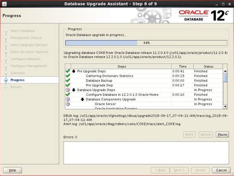Upgrade Db Using Dbua From 11 2 0 4 To 12 2 0 1 Bright Dba