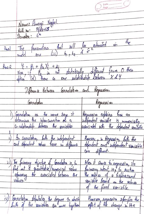 econometrics assignment semester 5 date page lnamti inai nagkal