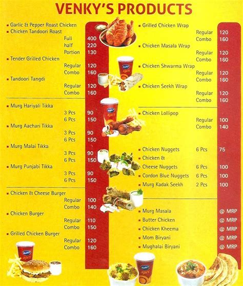 VENKY S XPRS F C ROAD PUNE Menu Photos Images And Wallpapers MouthShut