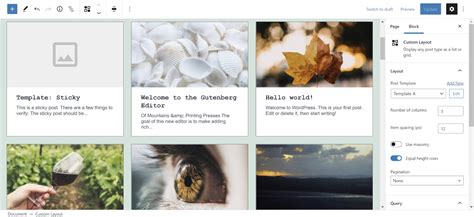 Custom Layouts Plugin Creates A Posts Display System For Both The
