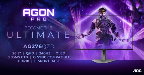 Agon By Aoc Intros 265 Oled Gaming Monitor With 240hz Refresh Rate