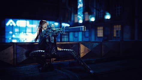 1280x720 Roof Sniper Girl 4k 720p Hd 4k Wallpapers Images Backgrounds Photos And Pictures