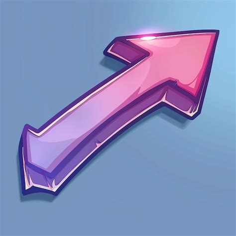 A Pink Sign With A Purple Arrow Pointing To The Left Premium Ai Generated Image