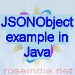 JSONObject Example In Java
