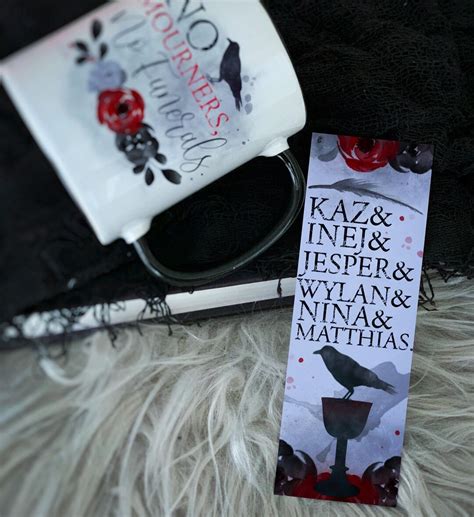 Six Of Crows Kaz Inej Jesper Wylan Nina And Matthias Grisha Book Mark