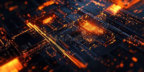 Abstract Dotted Waves With Orange Glow A Dark Background With Undulating Waves Of Dotted Lines