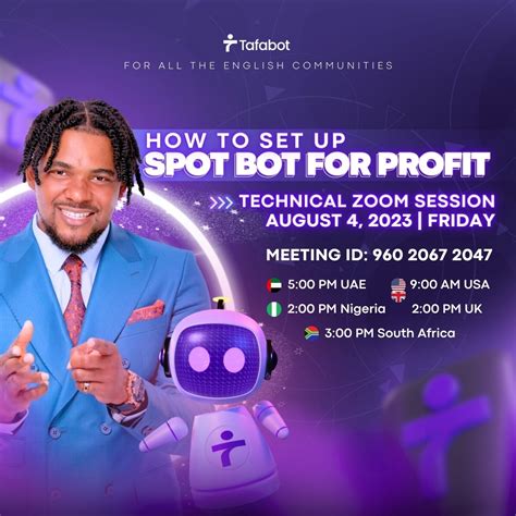 🚀 Dont Miss Our Technical Session On Spot Bot Profit 📈💡 🗓 Date