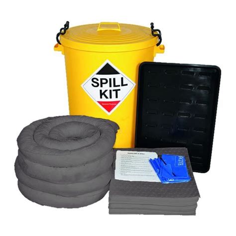 1 X 100 Litre General Purpose Spill Kit With Drip Tray Included Ace