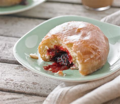 Lemon Glazed Raspberry Jam Doughnuts Williams Sonoma Taste