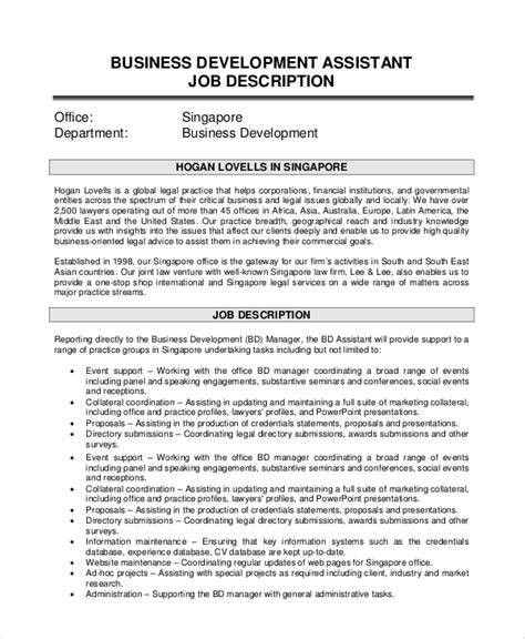 FREE 8 Sample Business Manager Job Description Templates In PDF MS Word