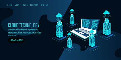 Web Hosting Concept Cloud Computing Online Database Technology Security