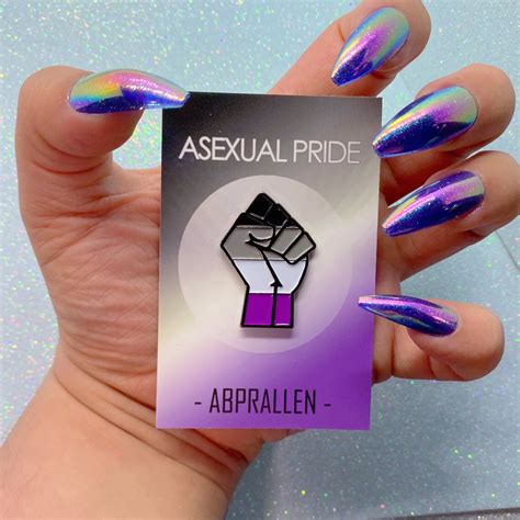 Asexual Pride Enamel Pin Etsy