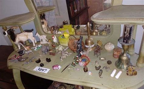 Figurines Miniatures Bell Candle Holder Etc Mark Van Hook Auctioneer