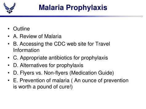 Ppt Malaria Prophylaxis Travel Medicine Powerpoint Presentation